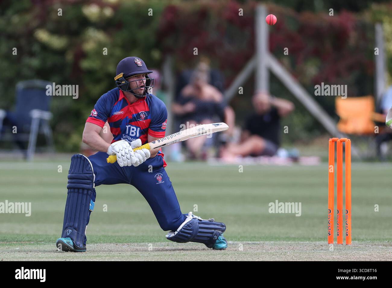 Barnard Castle's Karl Carver batting during the Kerridge Cup match ...