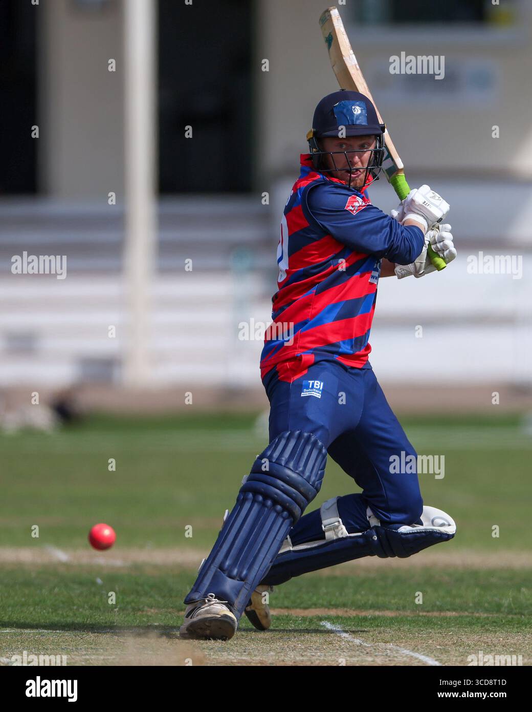 Barnard Castle's Ed Barnes batting during the Kerridge Cup match ...