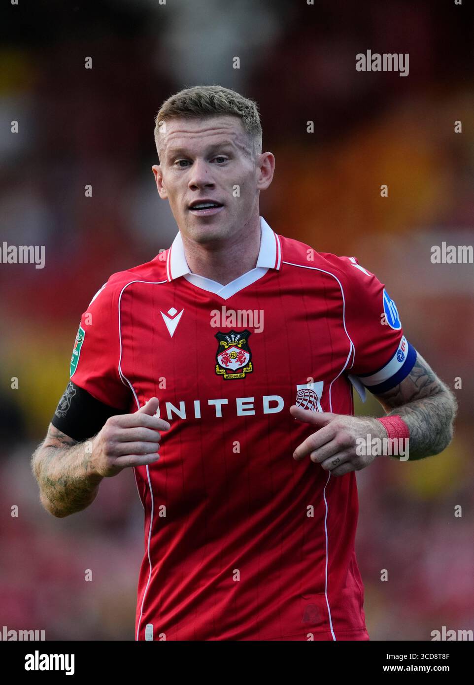 Wrexham's James McClean during the Carabao Cup first round match at ...