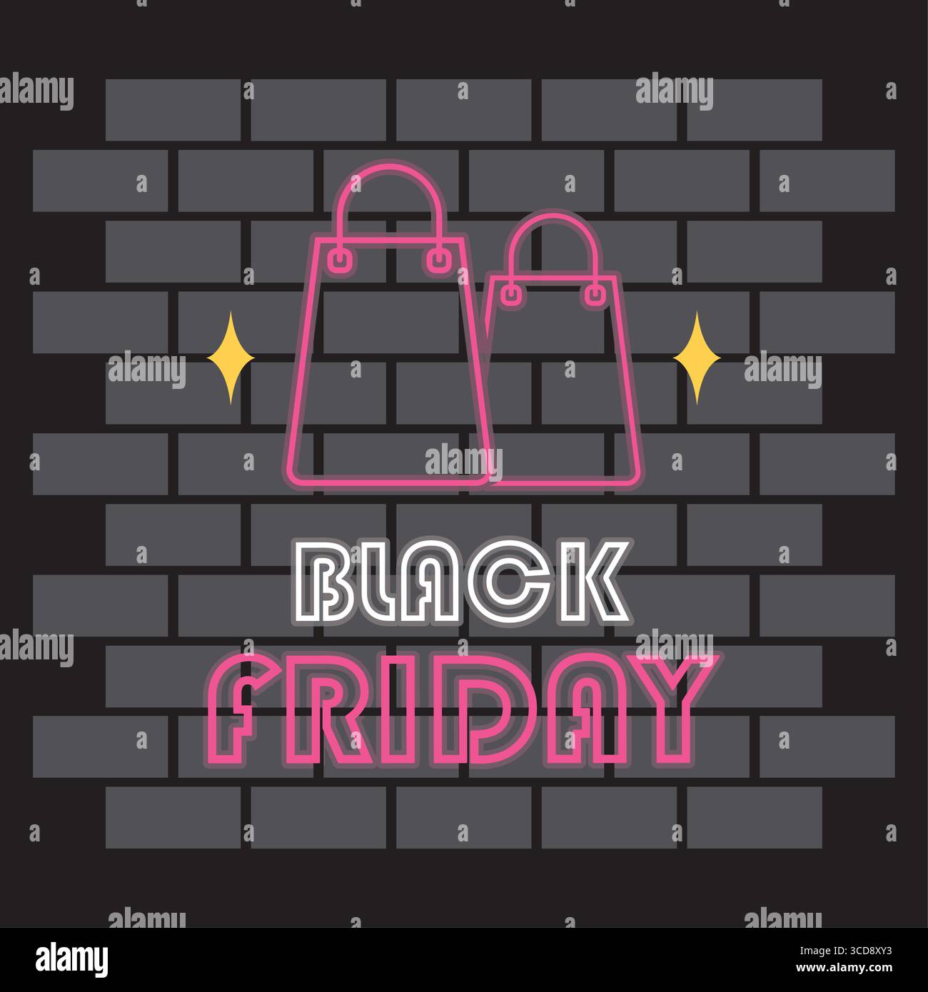 Black friday pink text on Stock Vector Images - Alamy