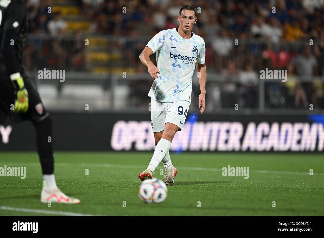 Francesco Pio Esposito of FC Inter in action during the friendly match ...