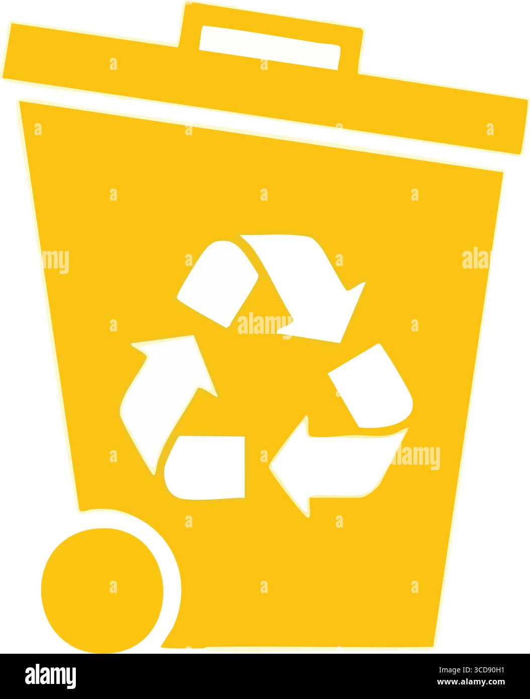 Environmental responsibility waste receptacle Stock Vector Images - Alamy
