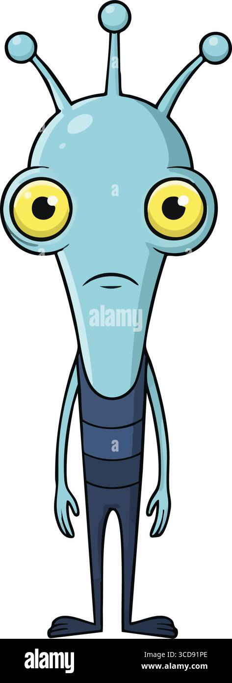 Animated blue galaxy planet cartoon hi-res stock photography and images ...