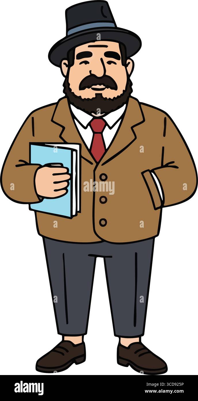 Scholar gentleman Stock Vector Images - Alamy