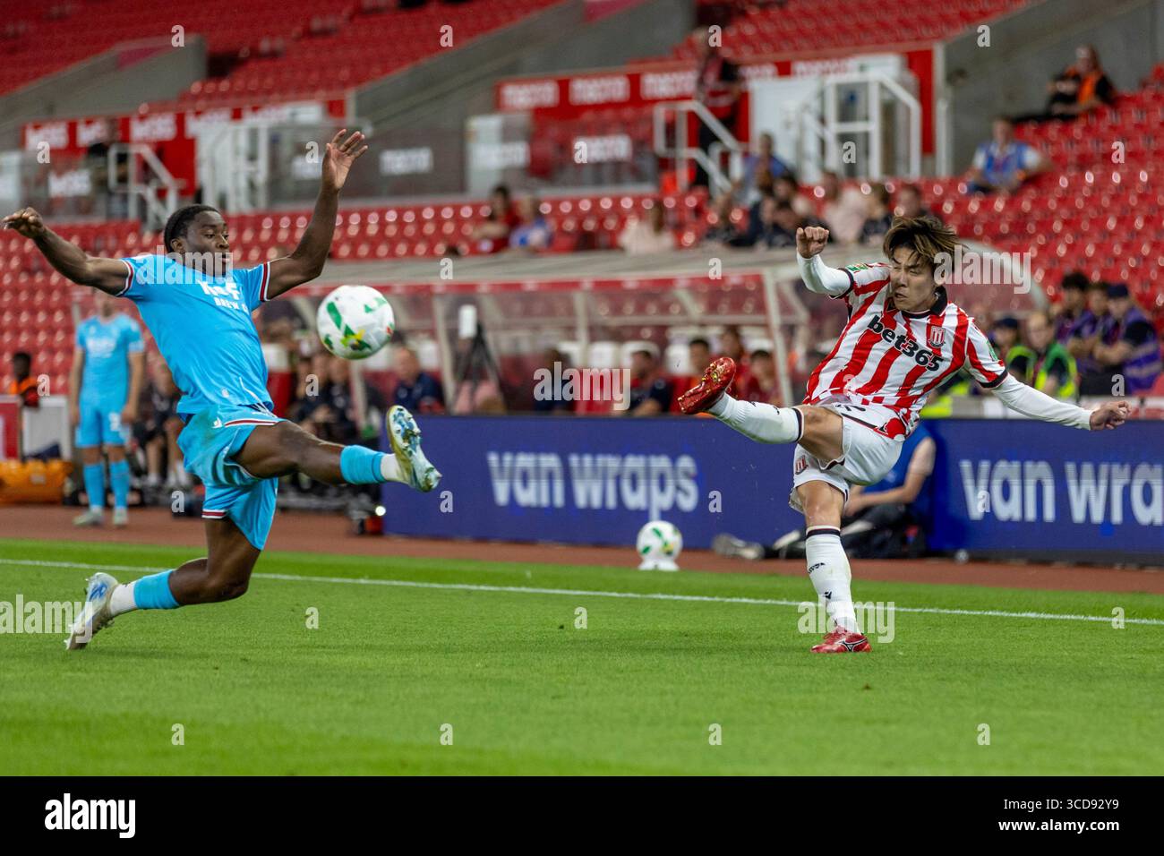 12th August 2025; Bet365 Stadium, Stoke, Staffordshire, England; EFL ...