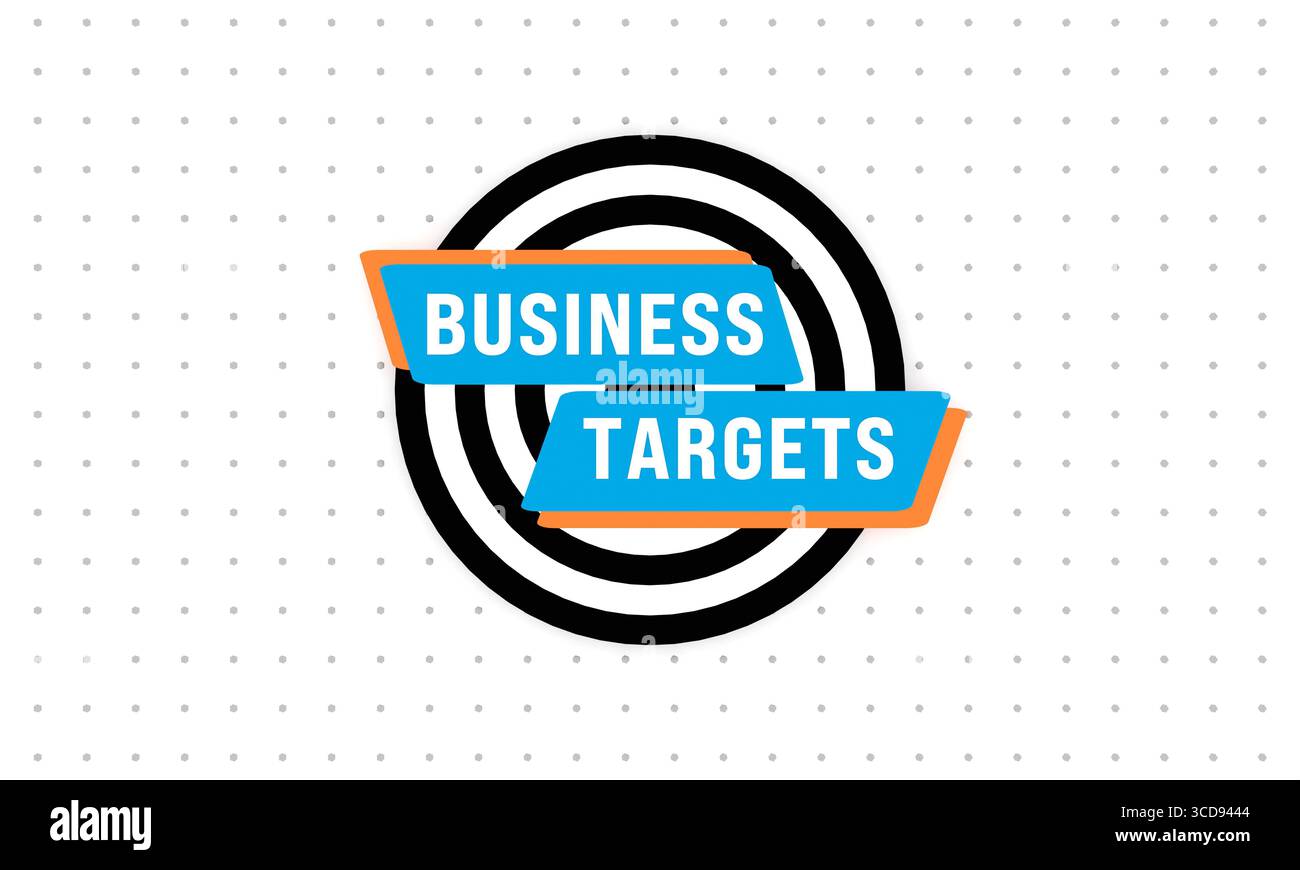 Business targets, pop up animation. Business targets, pop up animation ...