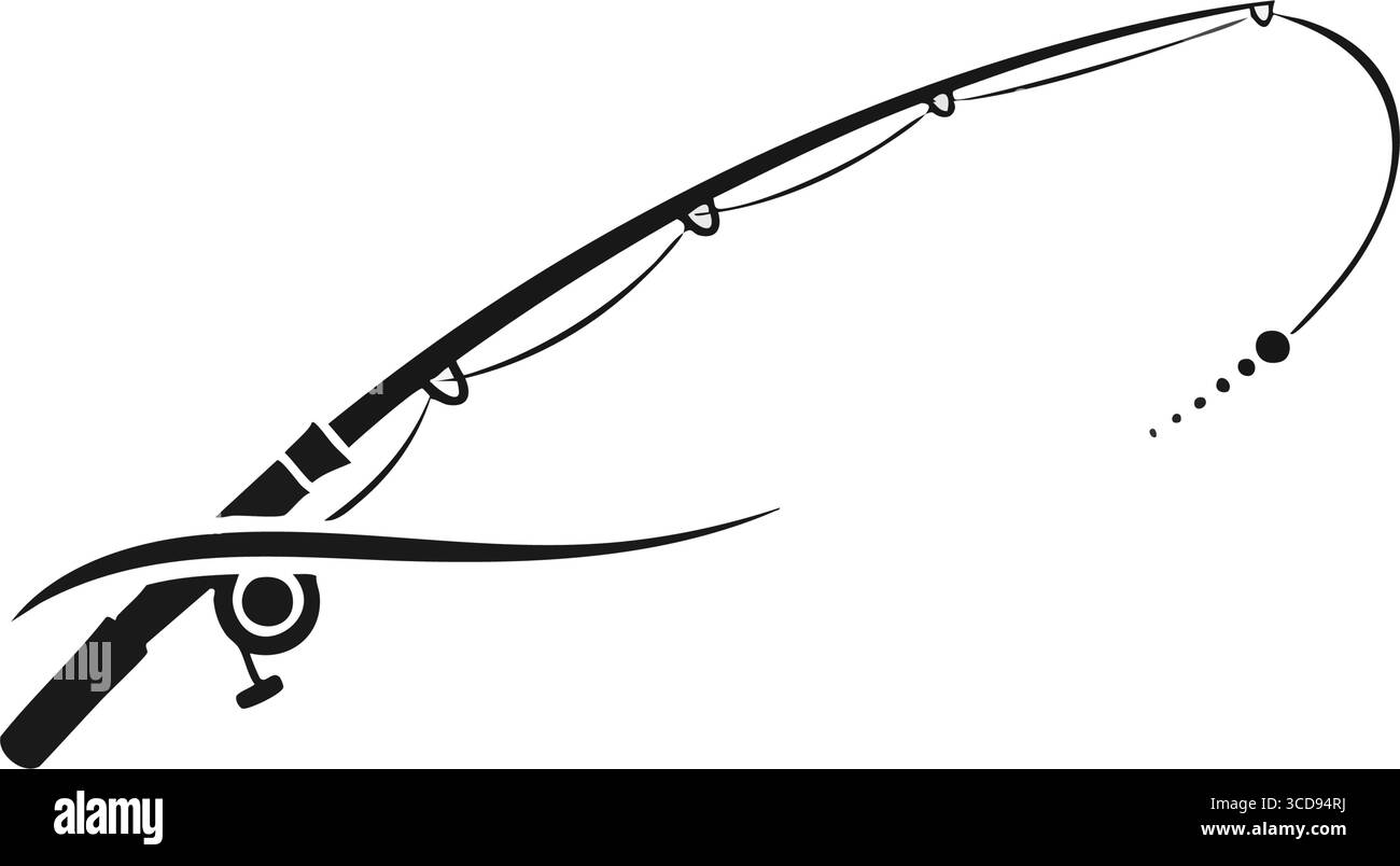 Rod minimalist logo Black and White Stock Photos & Images - Alamy