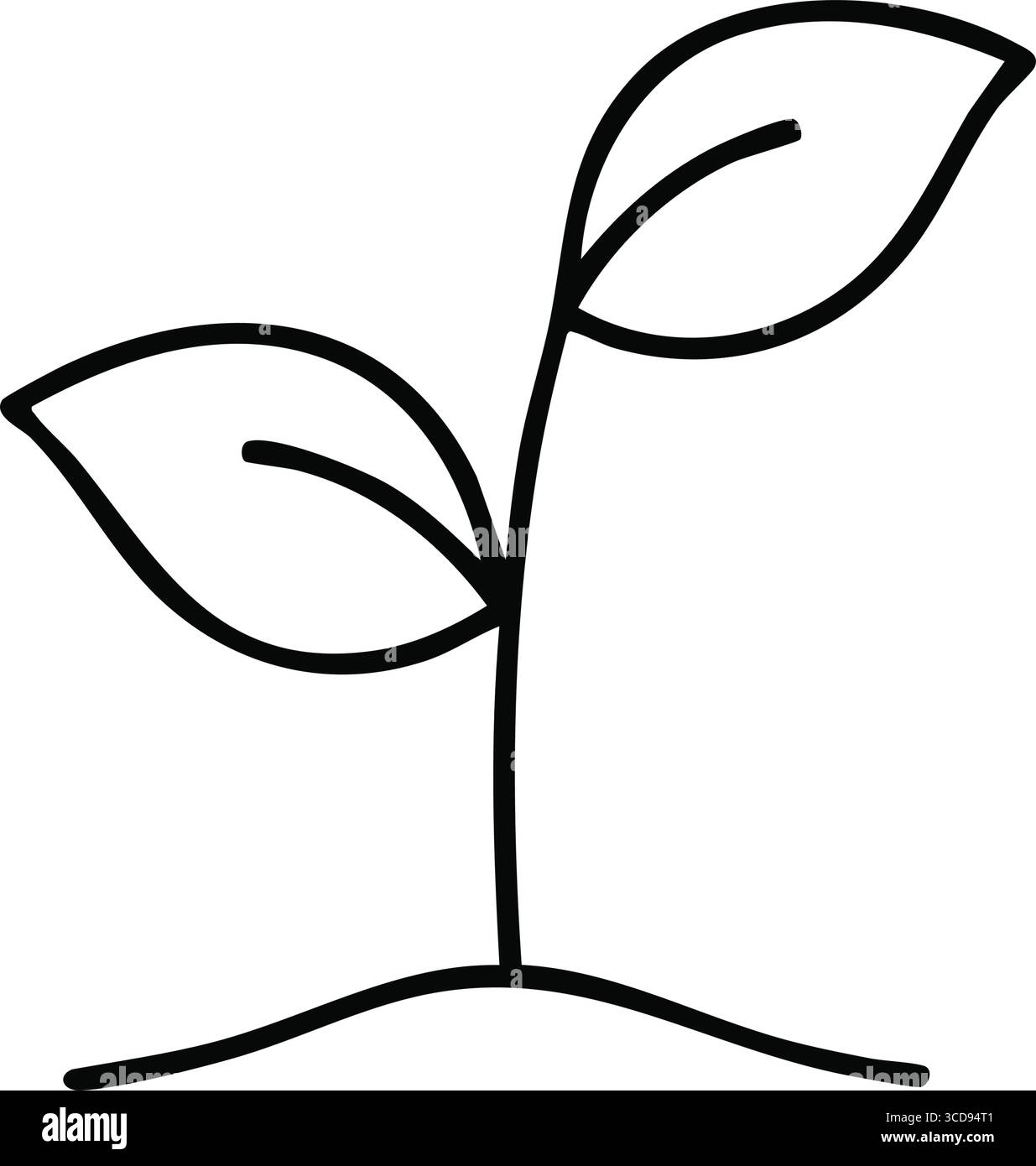 Tiny new growth leaves Stock Vector Images - Alamy