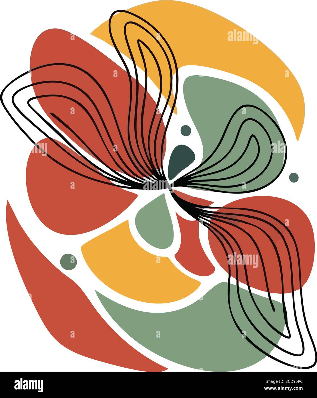 Organic shapes in warm tones of orange hi-res stock photography and ...