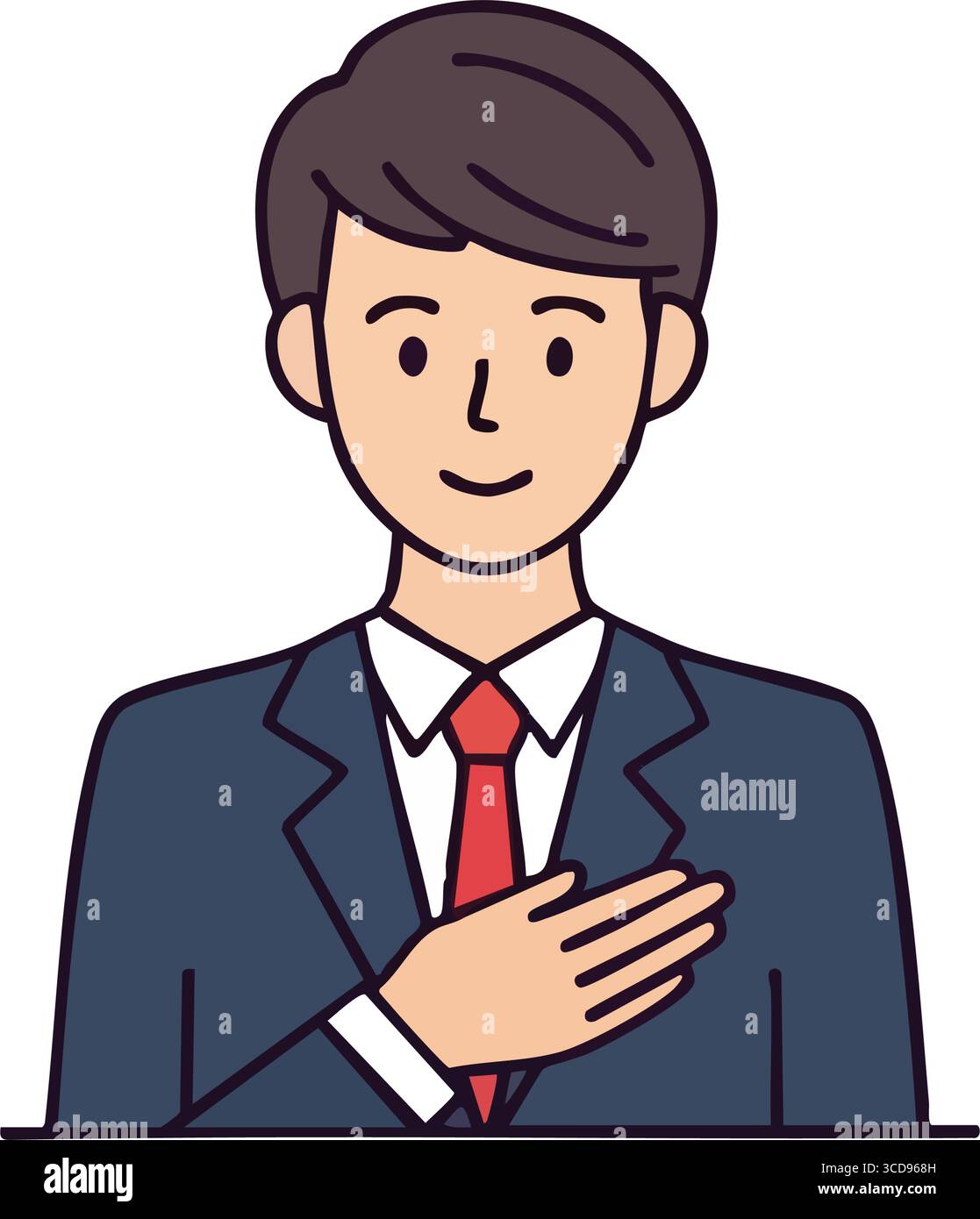 Symbol male hand placing Stock Vector Images - Alamy