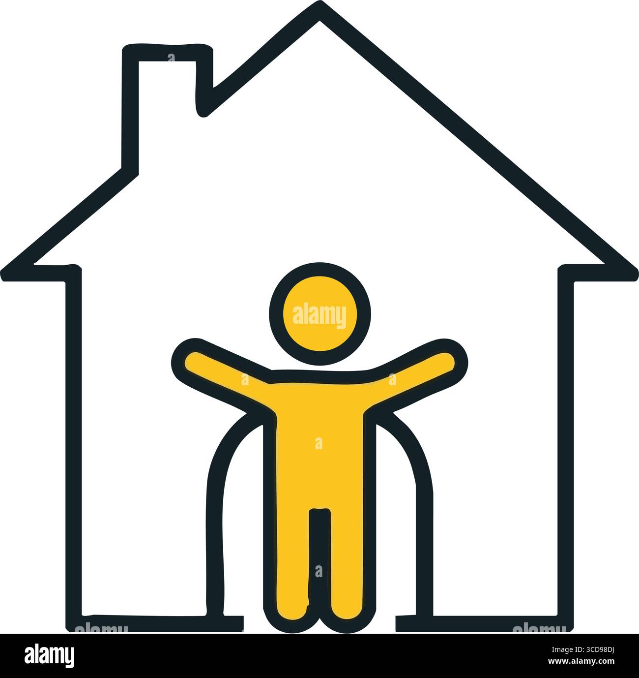 Symbol living housing in Stock Vector Images - Alamy