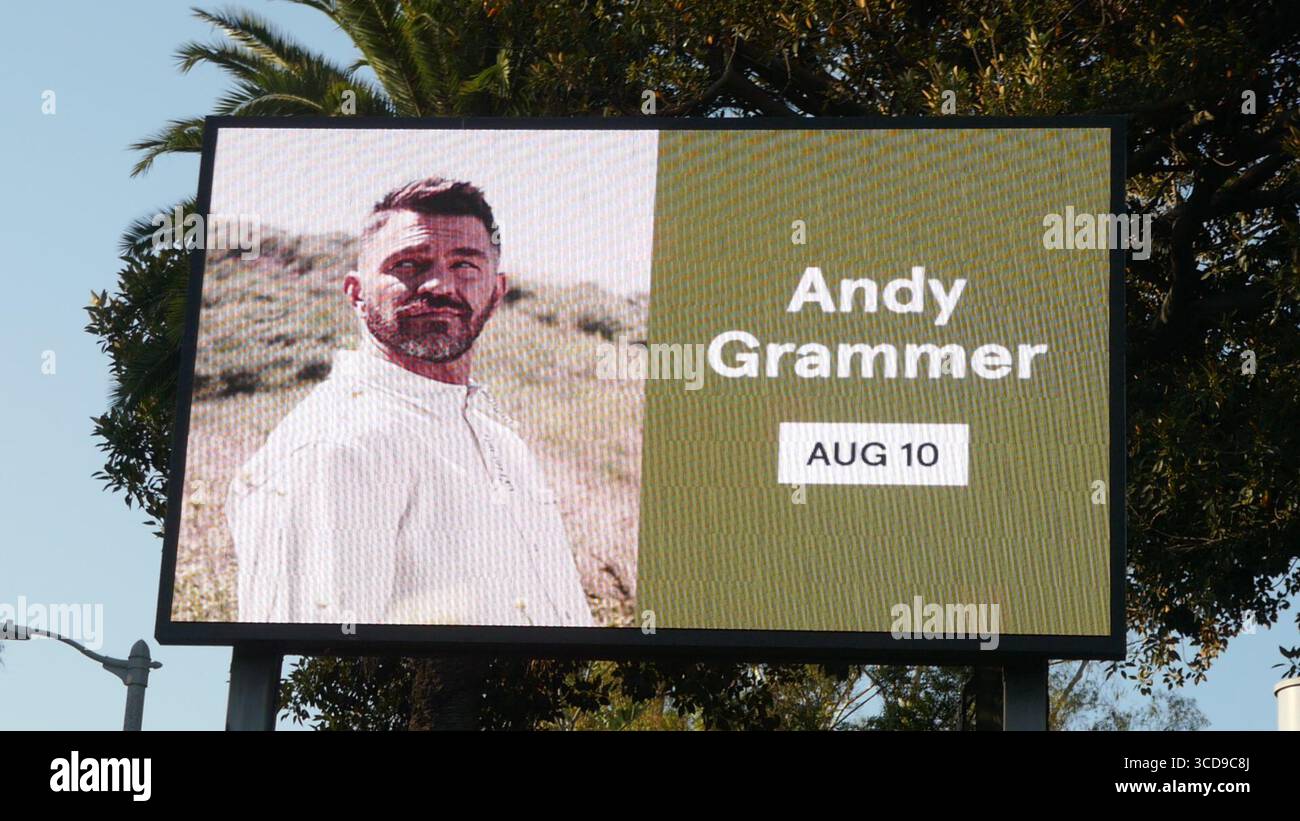 Los Angeles, California, USA 10th August 2025 Andy Grammar Monster Tour ...