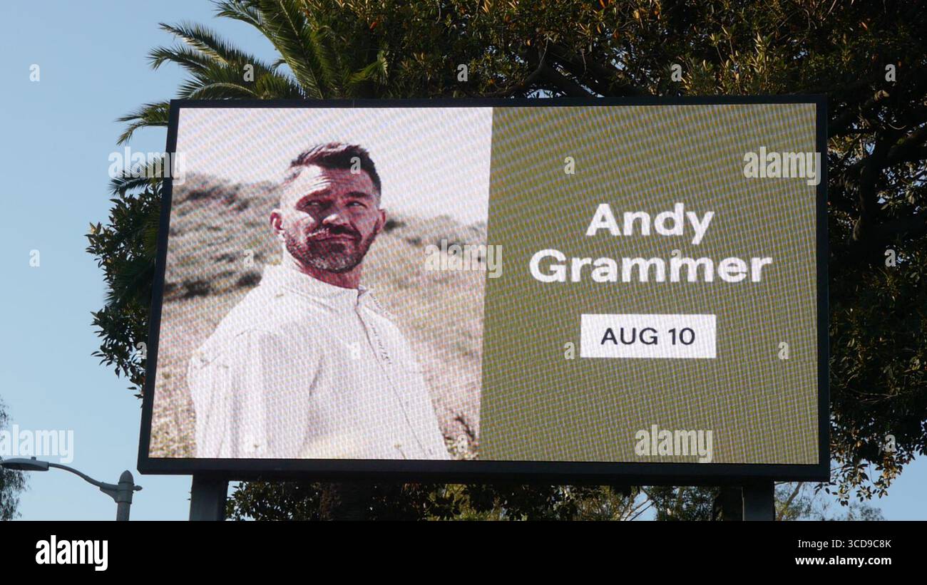 Los Angeles, California, USA 10th August 2025 Andy Grammar Monster Tour ...