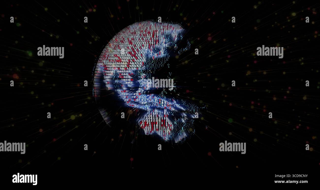 Dynamic composition sphere white dots hi-res stock photography and images - Alamy