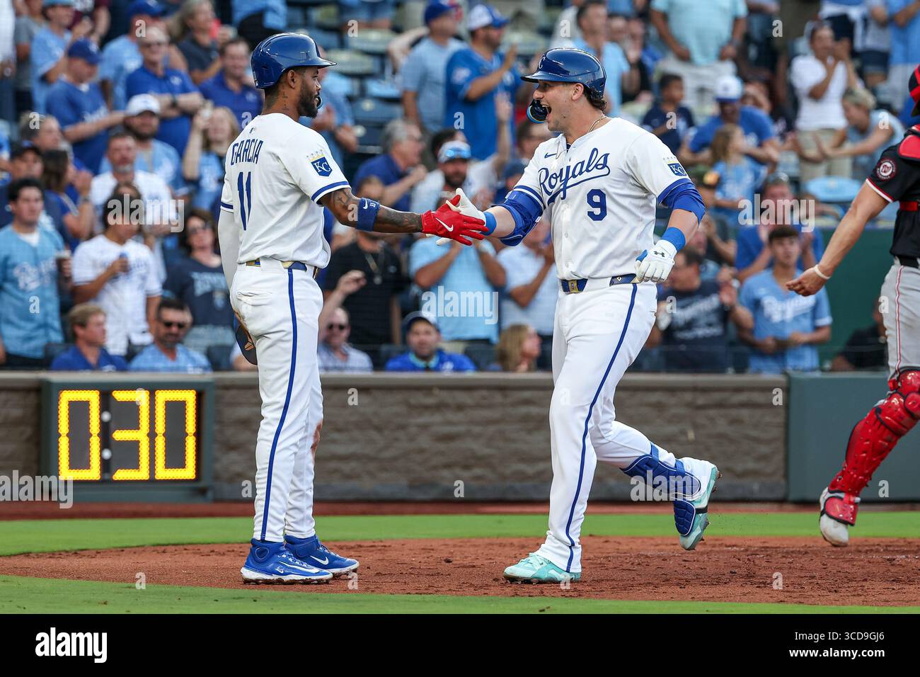 August 12, 2025: Kansas City Royals first baseman Vinnie Pasquantino (9 ...