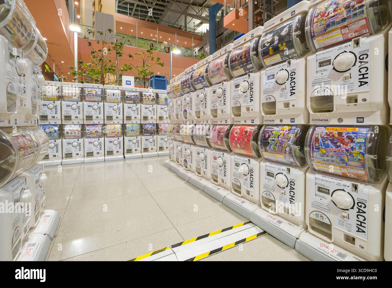coin-operated toy vending machines selling gashapon capsule toys in ...