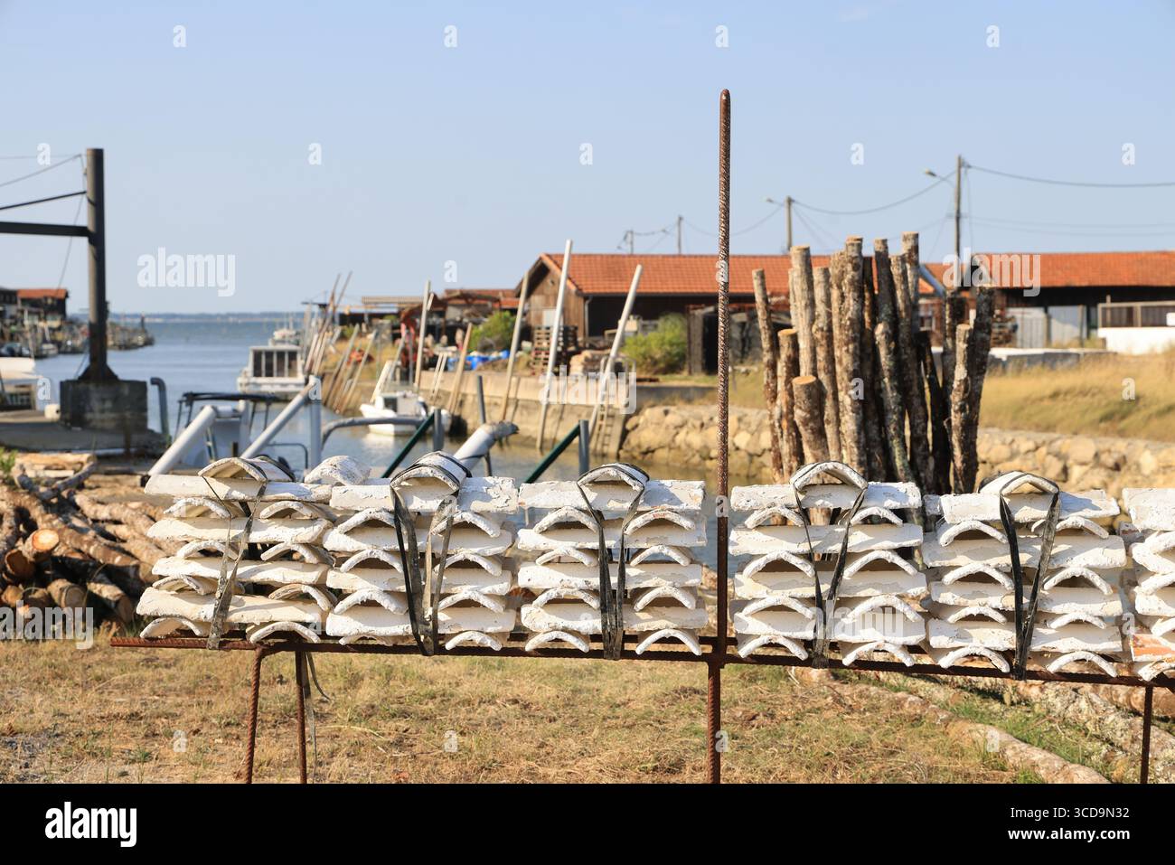 Gujan oyster port in Gujan-Mestras, the oyster capital of the Arcachon ...