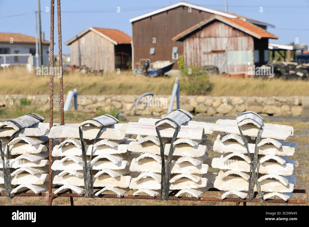 Gujan oyster port in Gujan-Mestras, the oyster capital of the Arcachon ...