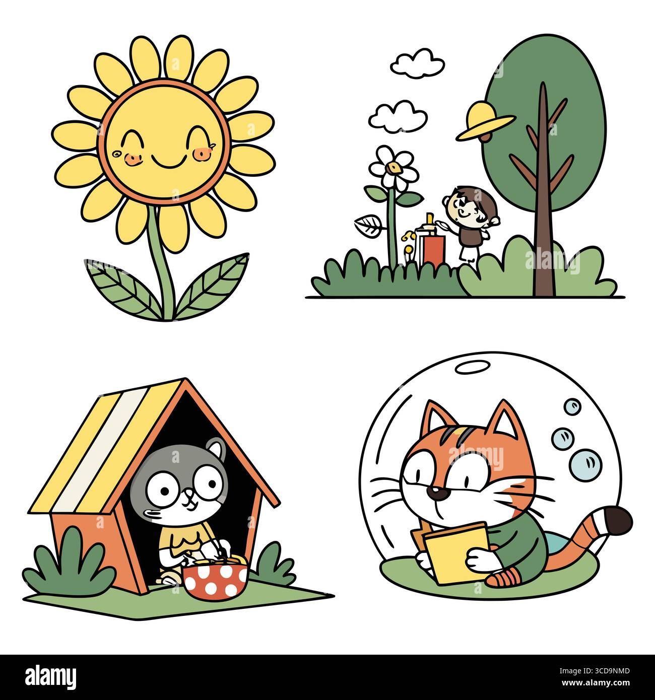 Bright moments Stock Vector Images - Alamy