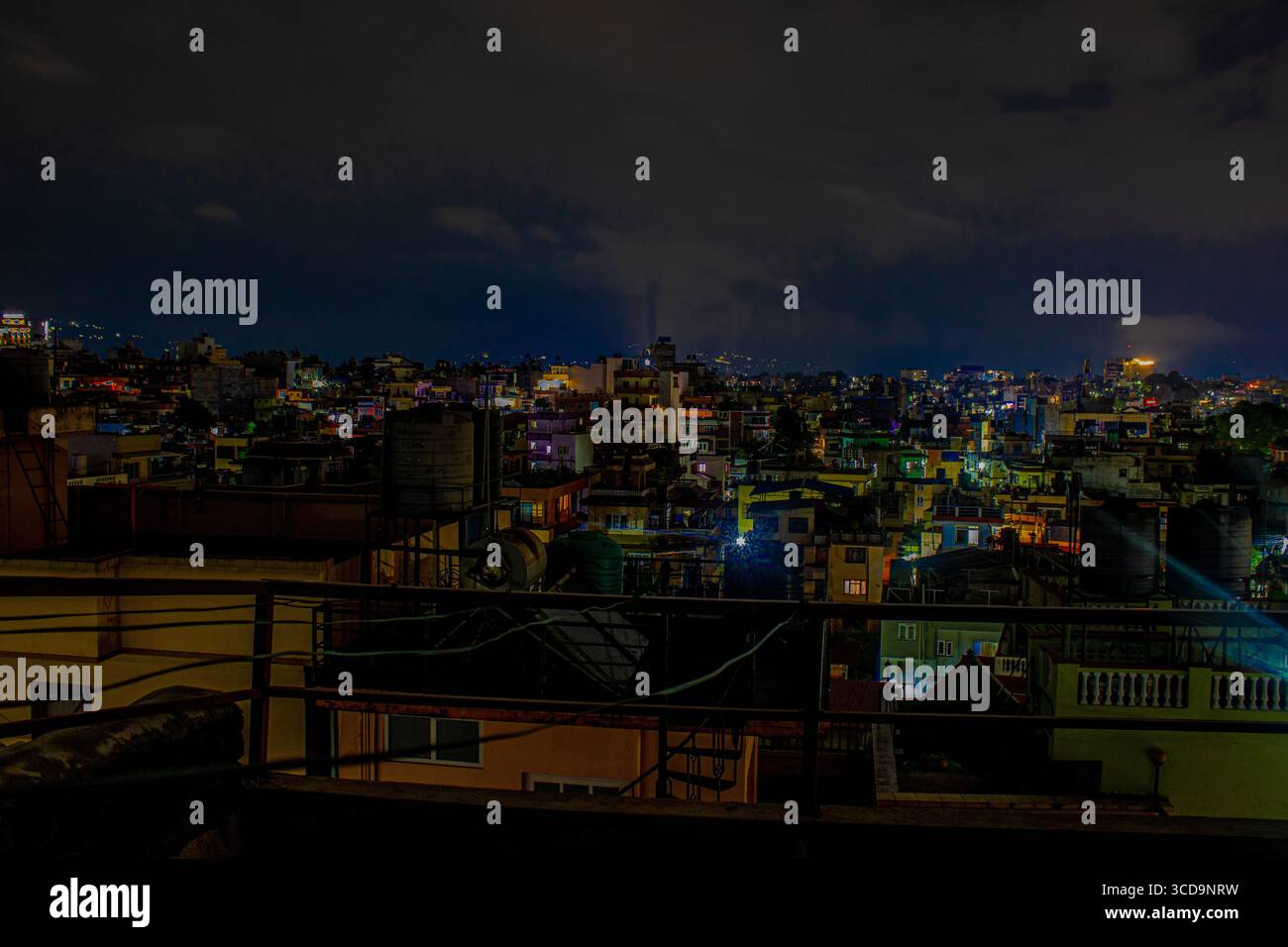 Night View of Kathmandu City Stock Photo - Alamy