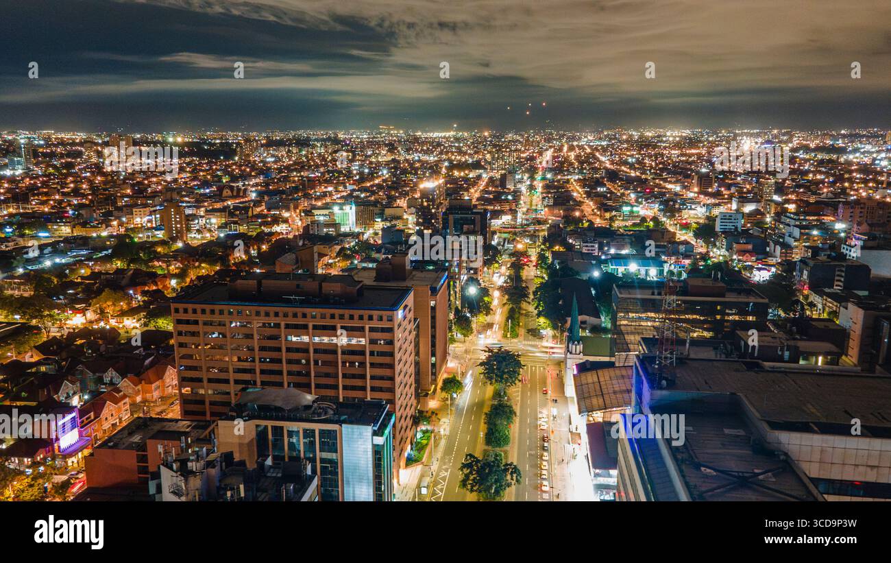 Stunning aerial view of Bogotá, Colombia, showcasing vibrant city ...