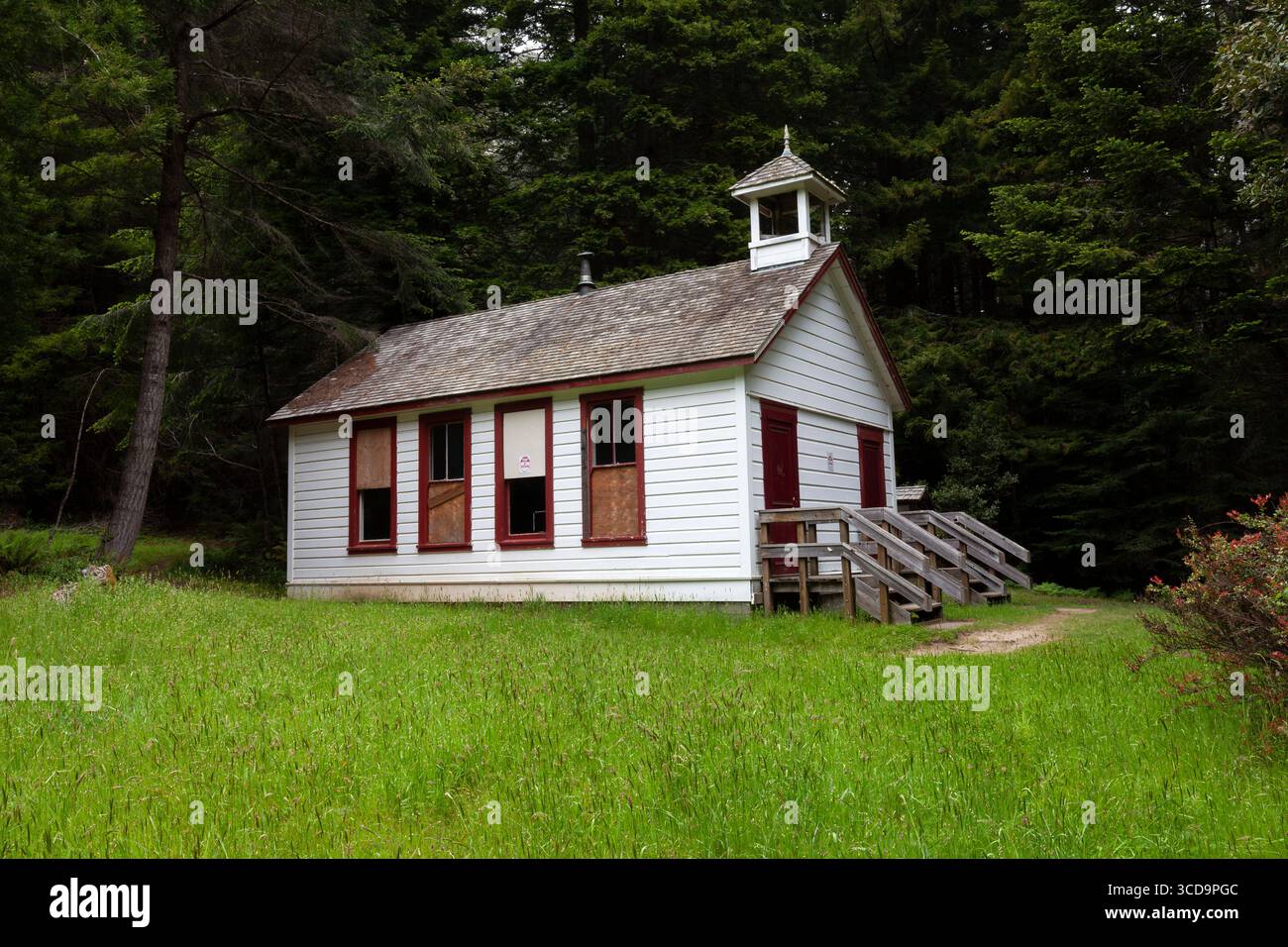 The Fort Ross School House in California's Stillwater Cove State Park ...