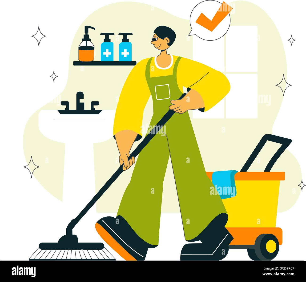 Clean cleaning up community Cut Out Stock Images & Pictures - Alamy
