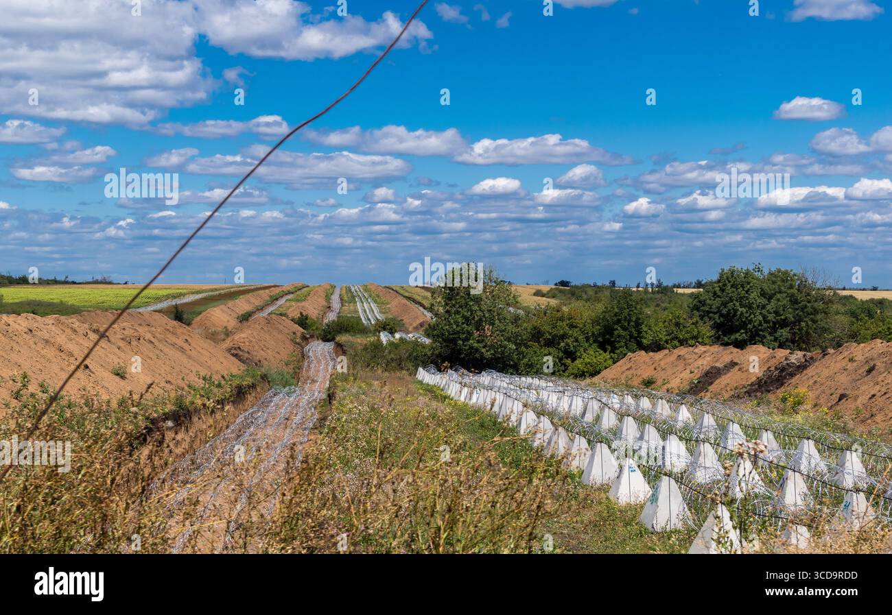 Kramatorsk, Ukraine, August 12, 2025 The Ukrainian defense system ...