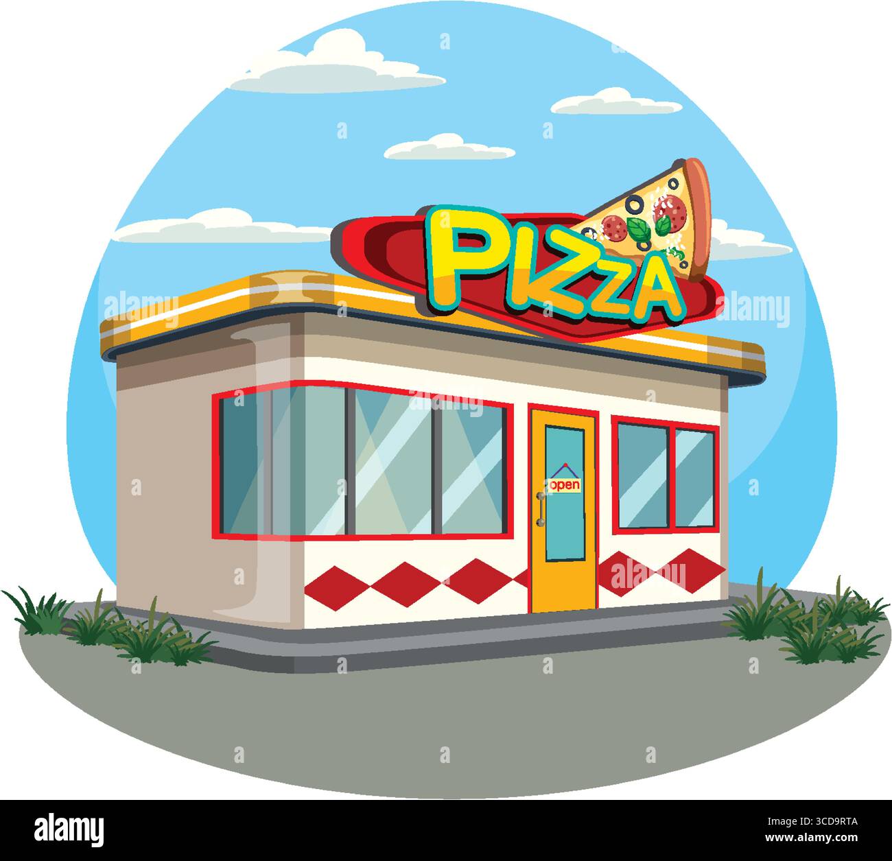 Local restaurant signage Stock Vector Images - Alamy