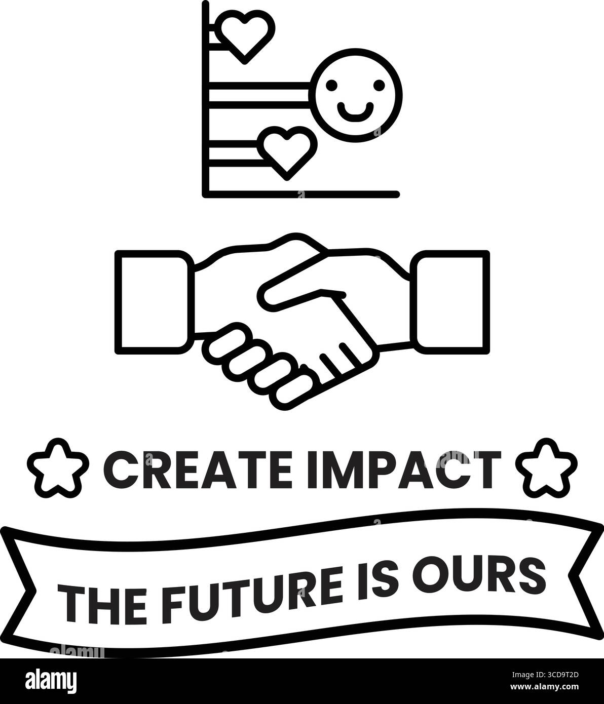 Two hands shaking, which symbolizes a handshake. The image is ...