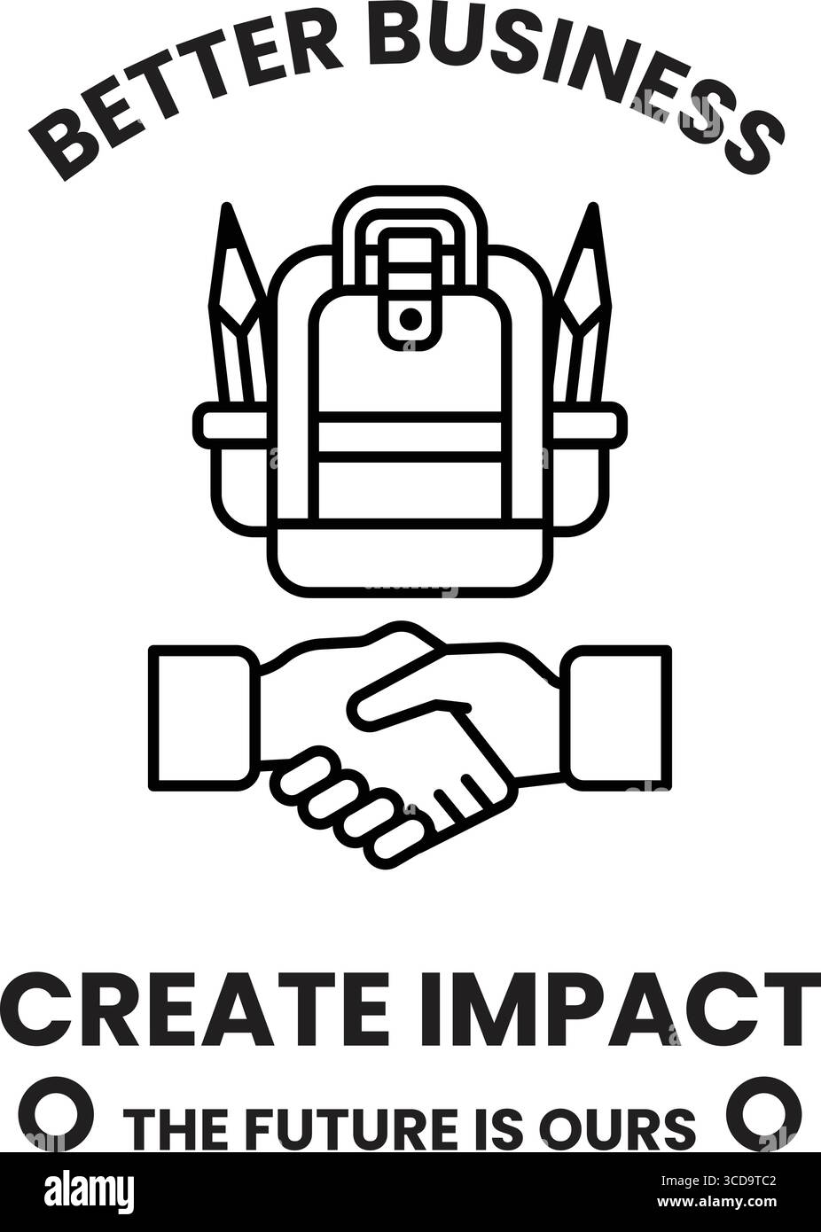 Impact typography business logo hi-res stock photography and images - Alamy