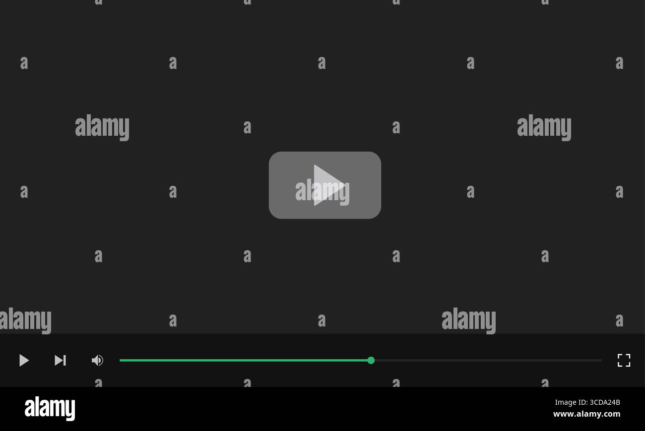 Modern Multimedia Player Window Template Stock Vector Image Art Alamy