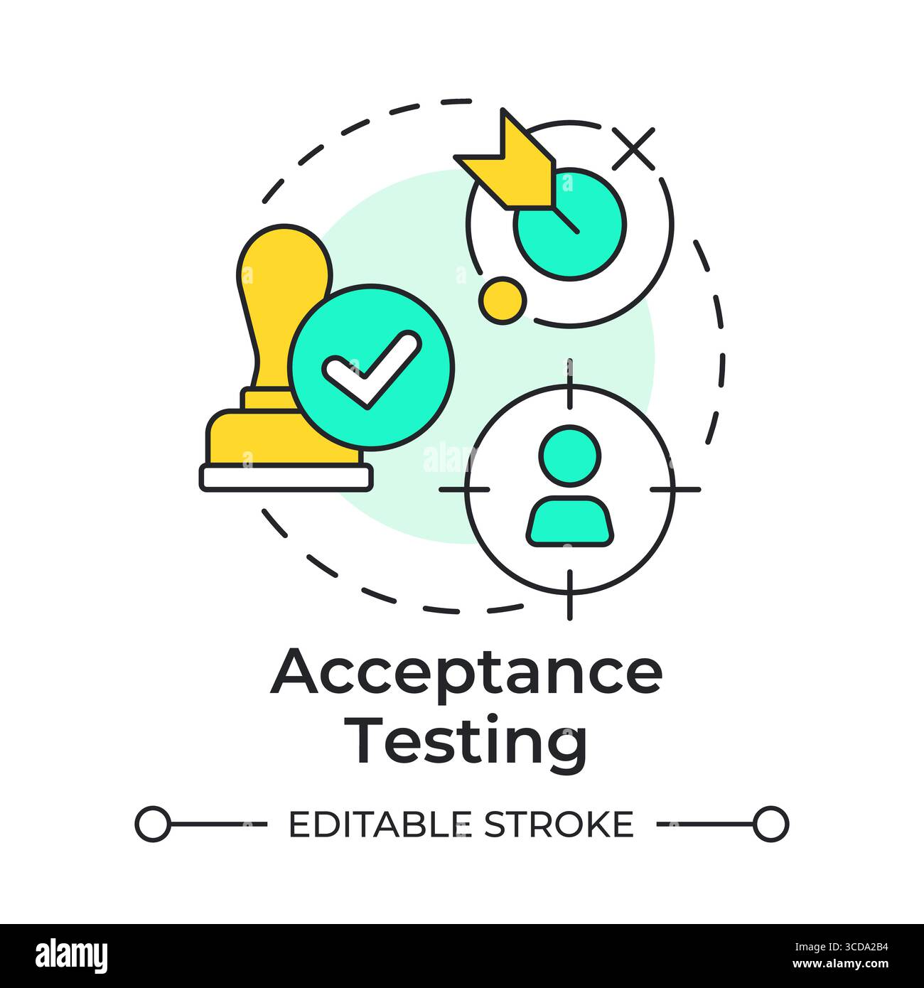 Acceptance testing multi color concept icon Stock Vector Image & Art ...
