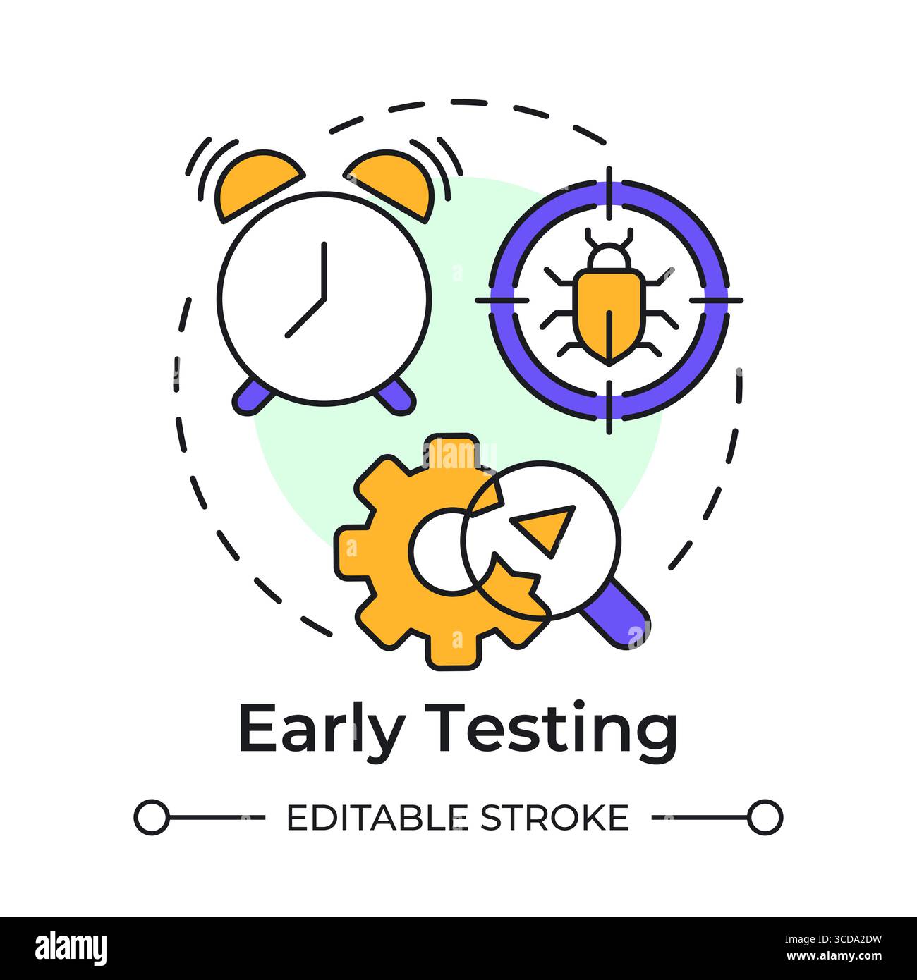 Early testing multi color concept icon Stock Vector Image & Art - Alamy