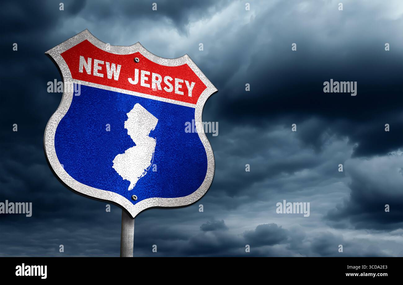 New Jersey traffic sign Stock Photo - Alamy