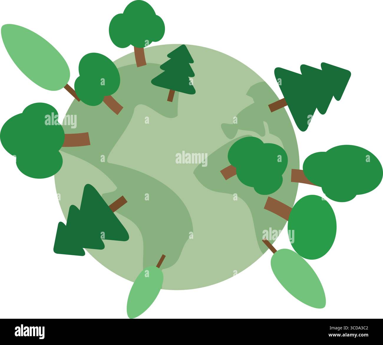 Arbor day tree planting Cut Out Stock Images & Pictures - Alamy