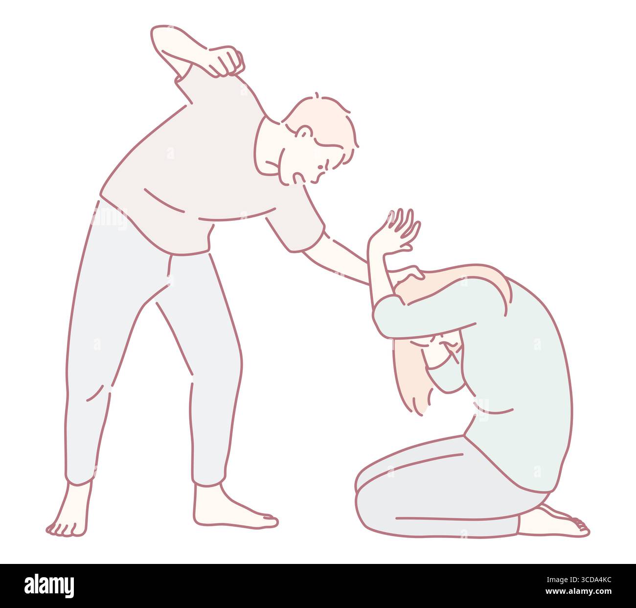 Addressing violence Stock Vector Images - Alamy