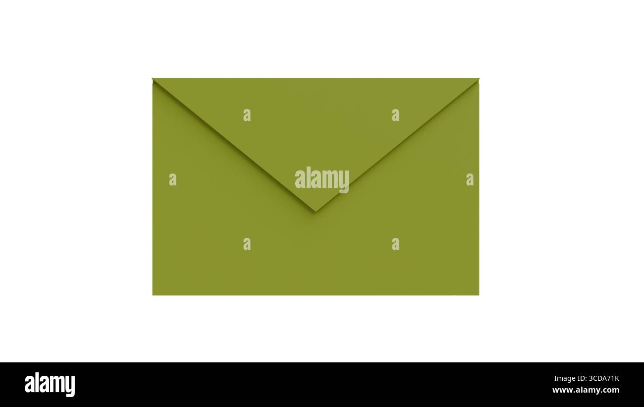 3d visualization green envelope hi-res stock photography and images - Alamy
