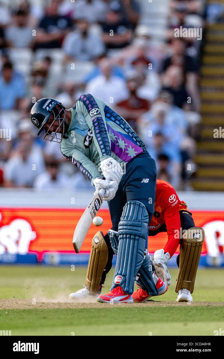 Birmingham, England, August 12th, 2025: Rashid Khan of Oval Invincibles ...