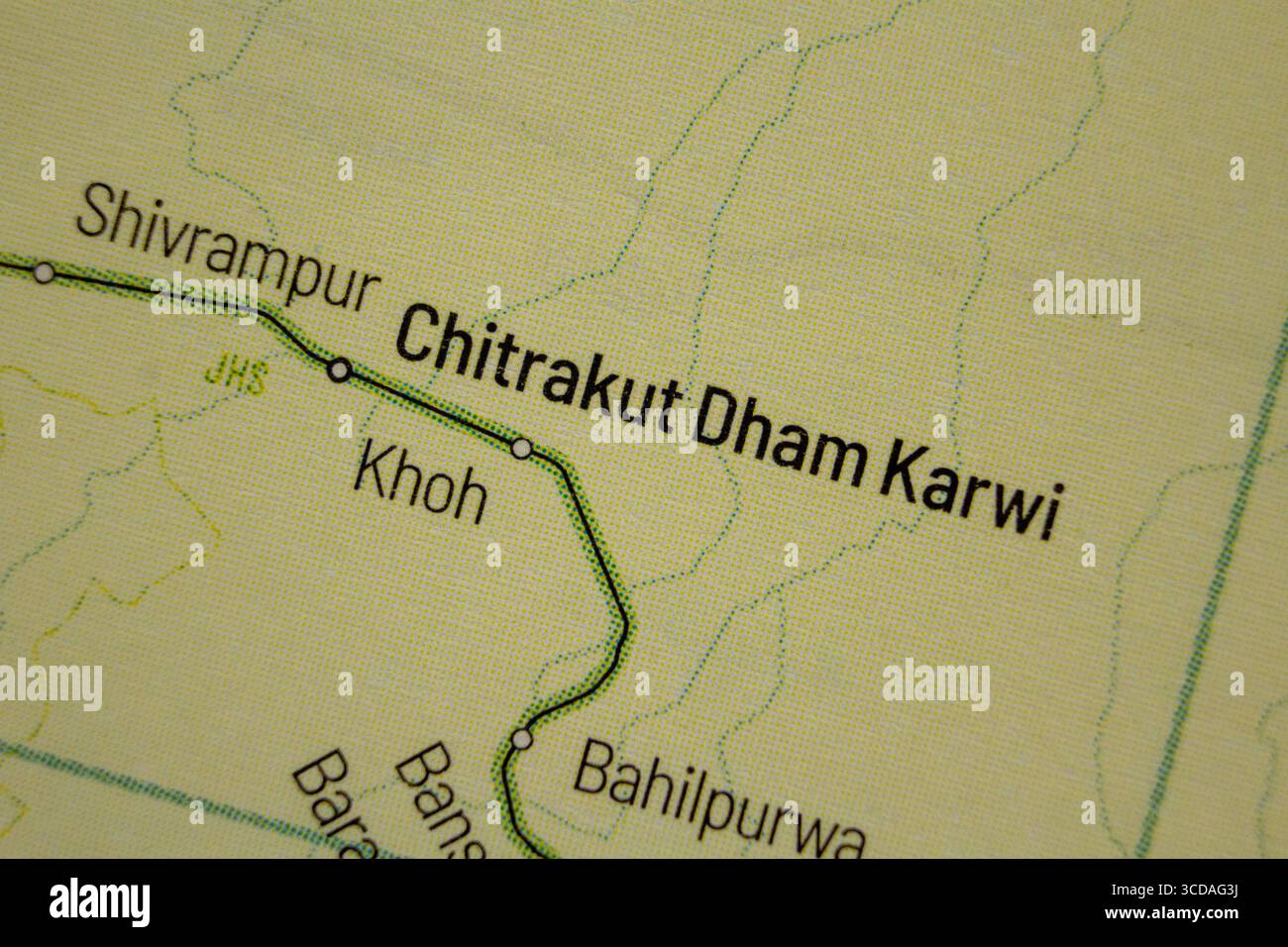 Chitrakut Dham Karwi - India Railways junction schematic transport map ...