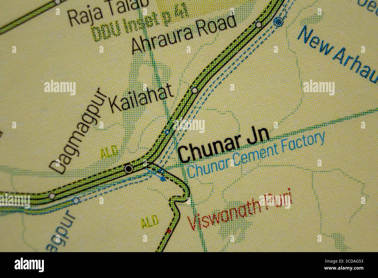 Chunar Jn - India Railways junction schematic transport map train ...