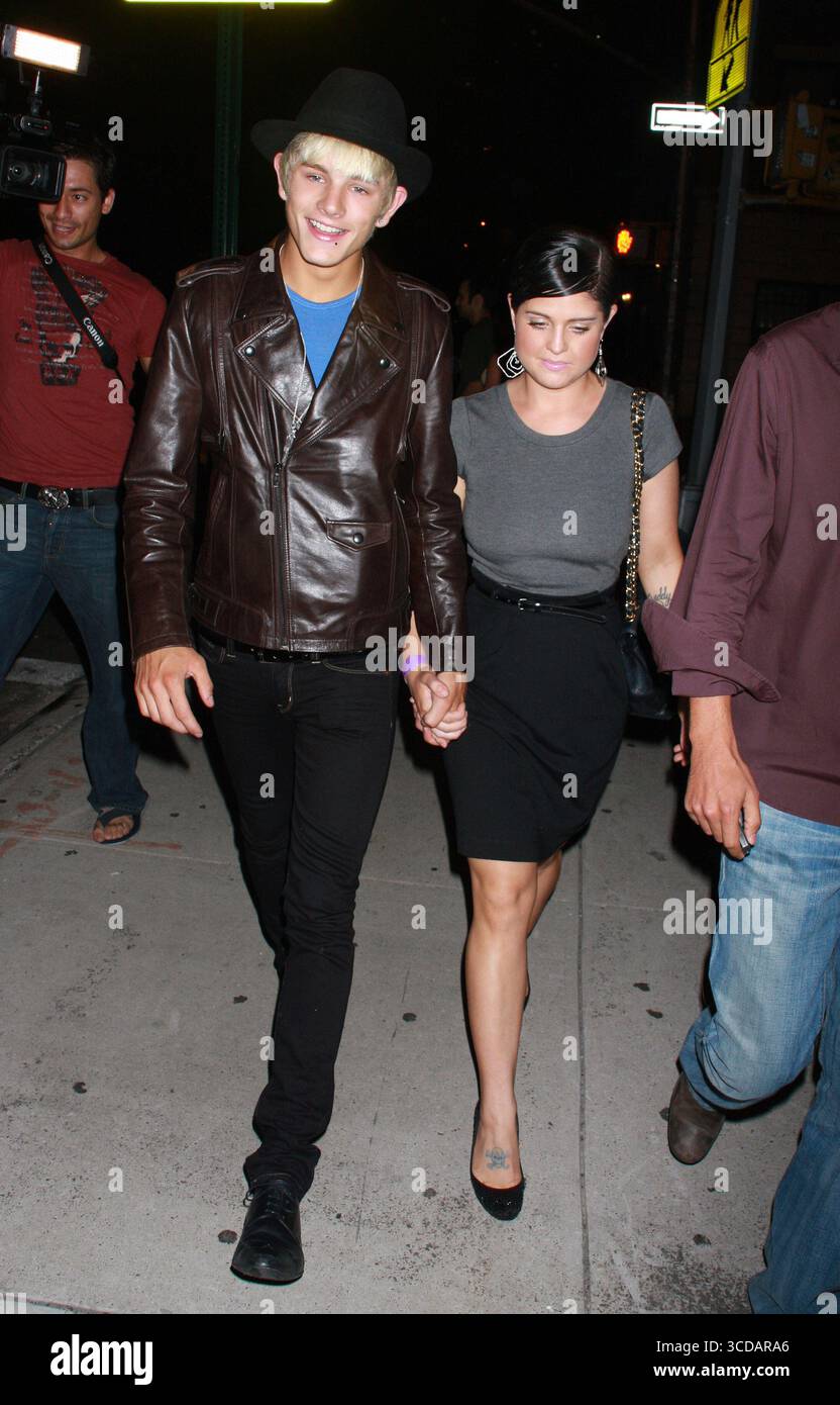 Kelly Osbourne and her boyfriend Luke Worrell out and about in New York ...