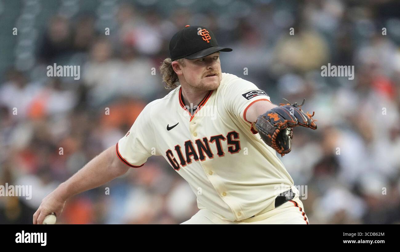 San Francisco Giants pitcher Logan Webb during a baseball game against ...