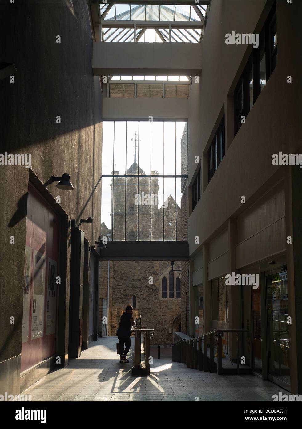 St Ebbe's Church, viewed from inside Westgate Centre, Oxford. St Ebbe's ...