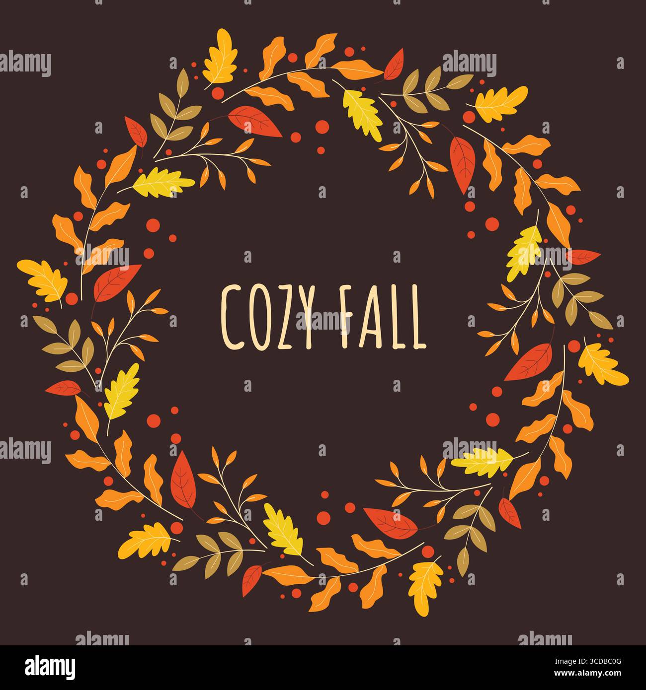 Autumn cozy border hi-res stock photography and images - Alamy