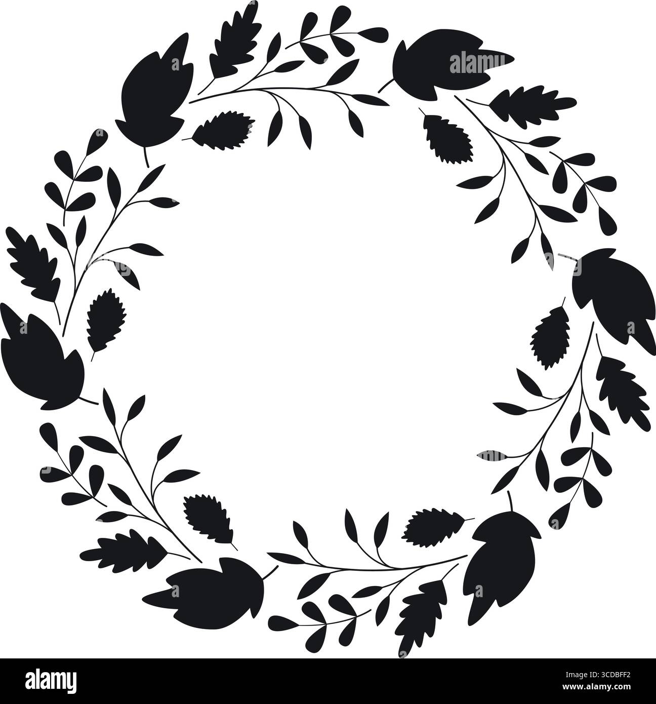 In woodland border Stock Vector Images - Alamy