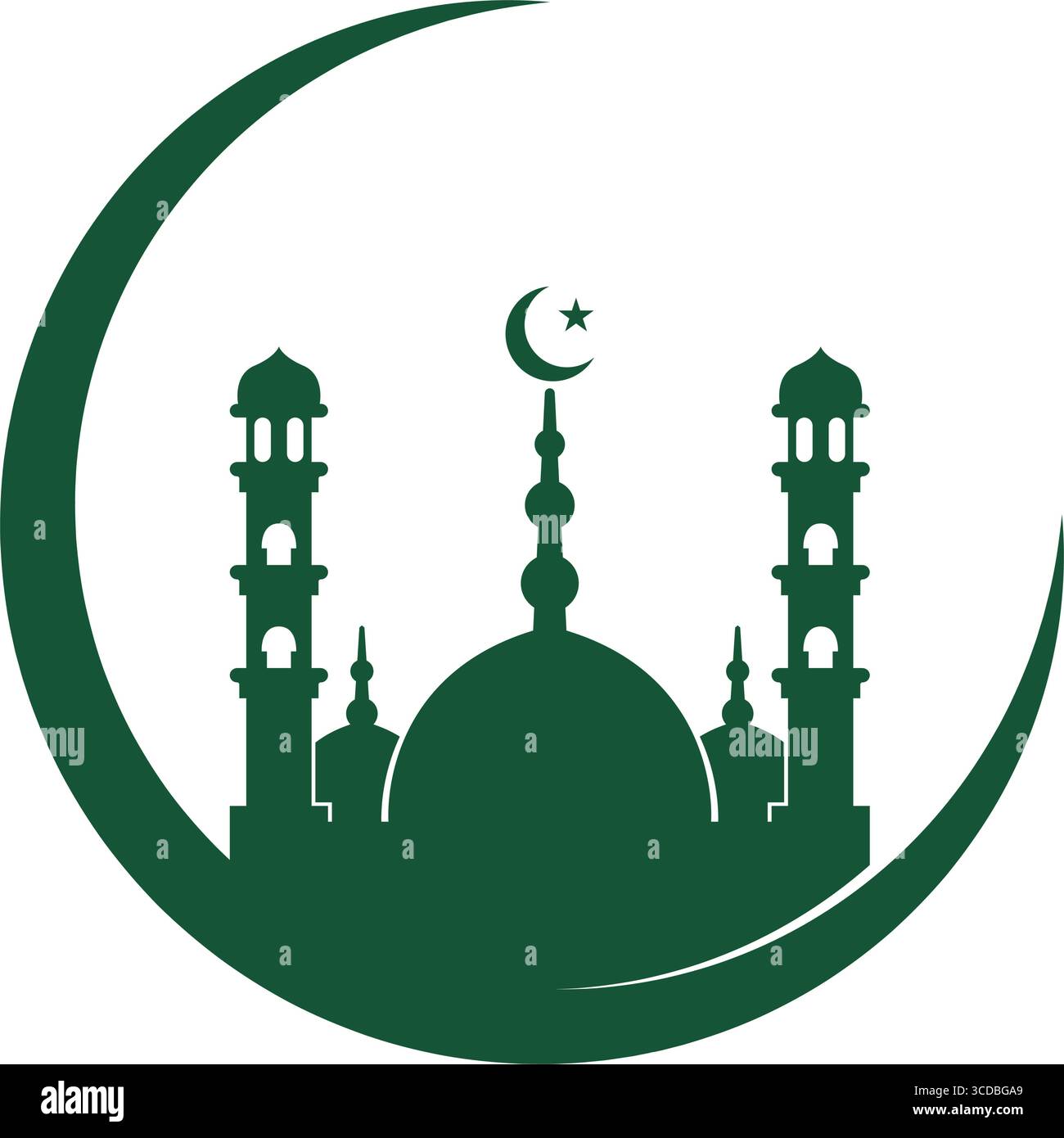 Islamic Mosque icon logo design Stock Vector Image & Art - Alamy