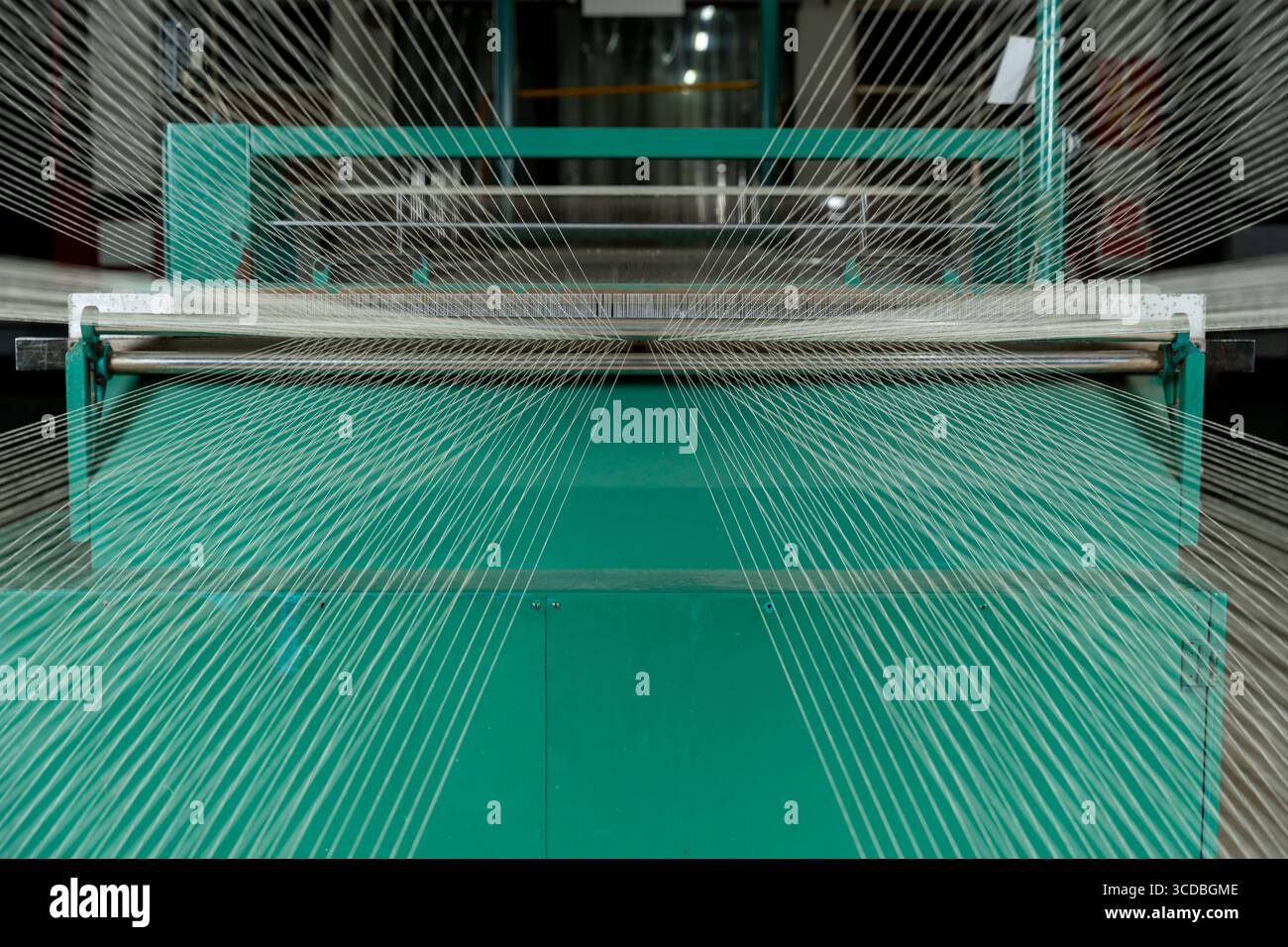 Ball Warping Technique in Rope Denim Section Stock Photo - Alamy