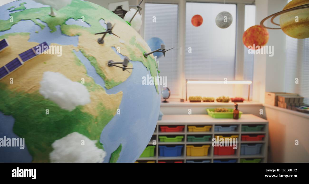 Modern stem classroom rotating earth hi-res stock photography and ...