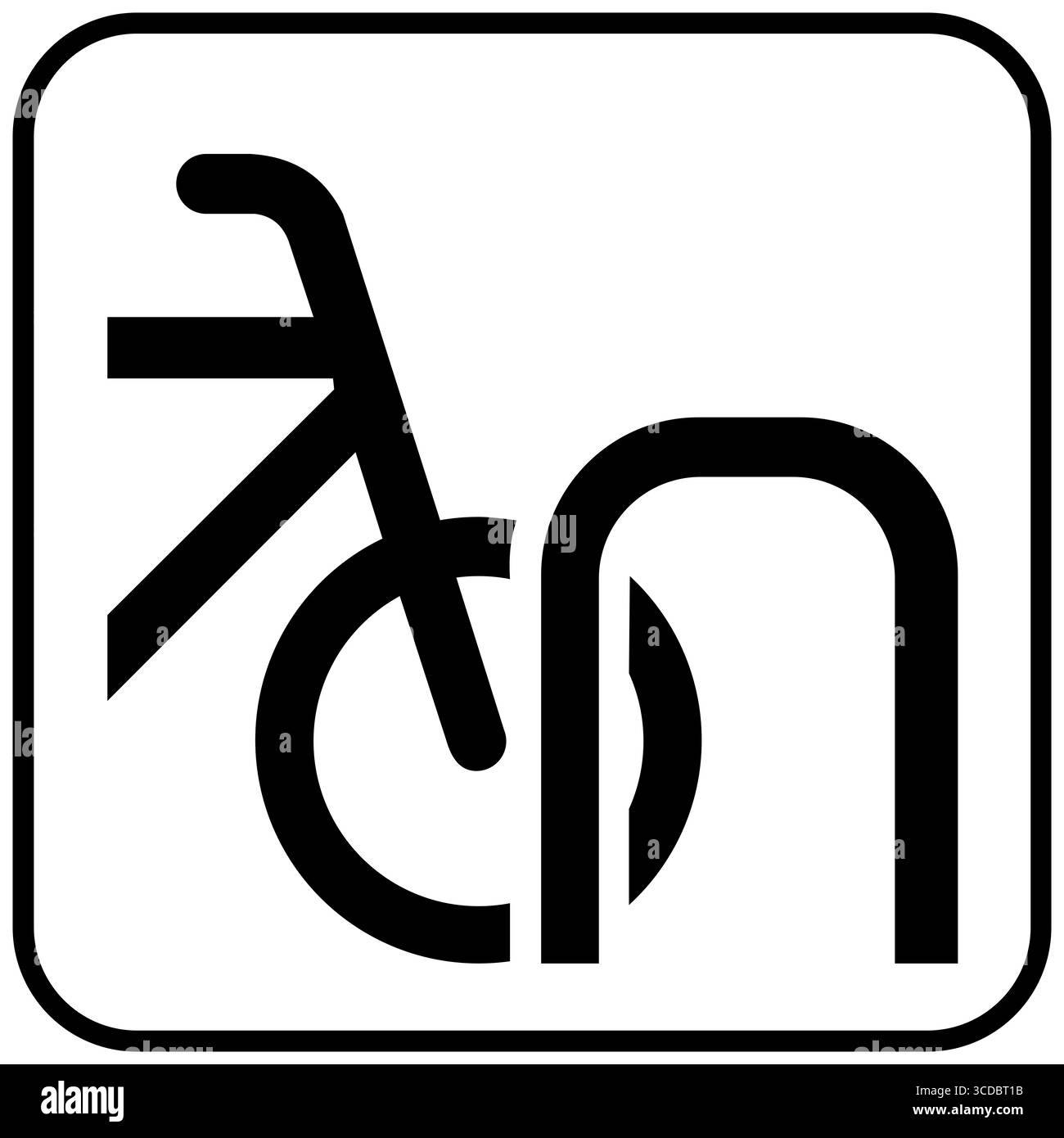 Icon bike parking Cut Out Stock Images & Pictures - Alamy